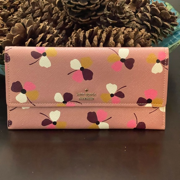 kate spade | Bags | Kate Spade Long Bifold Walletclutch Sample Rare ...